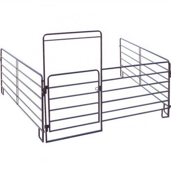 6' Corral Thru Bow Gate Brown 1-5/8" OD 20 gauge tube rails