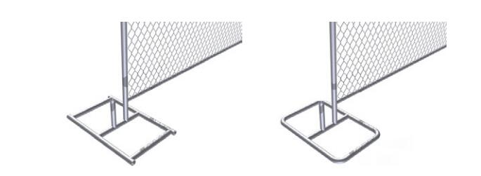 2 Types of Temporary Chain Link Fence Base
